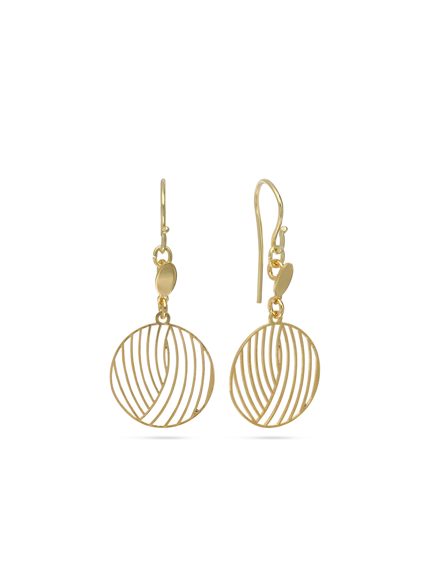 Pendentes círculo banhados a ouro – Magnolia Jewellery Portugal